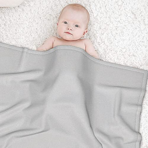 Angaja Light Grey Fleece Blanket Throw | Super Soft, Plush, Luxury Flannel Throw | for Bed, Sofa, Couch, Travel, Camping 40"x30"(XS) for pet