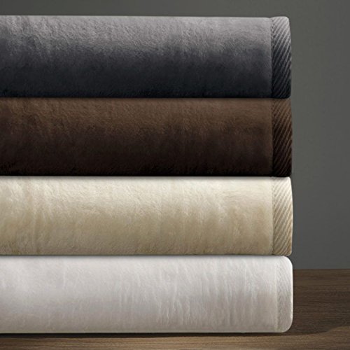 DownTown Company Granny Blanket - 100% Natural Egyptian Cotton Blanket with Pure Cashmere Softness, Imported from Portugal - Premium Throw Blanket for Bed, Sofa, or Couch â Queen Size, White Color