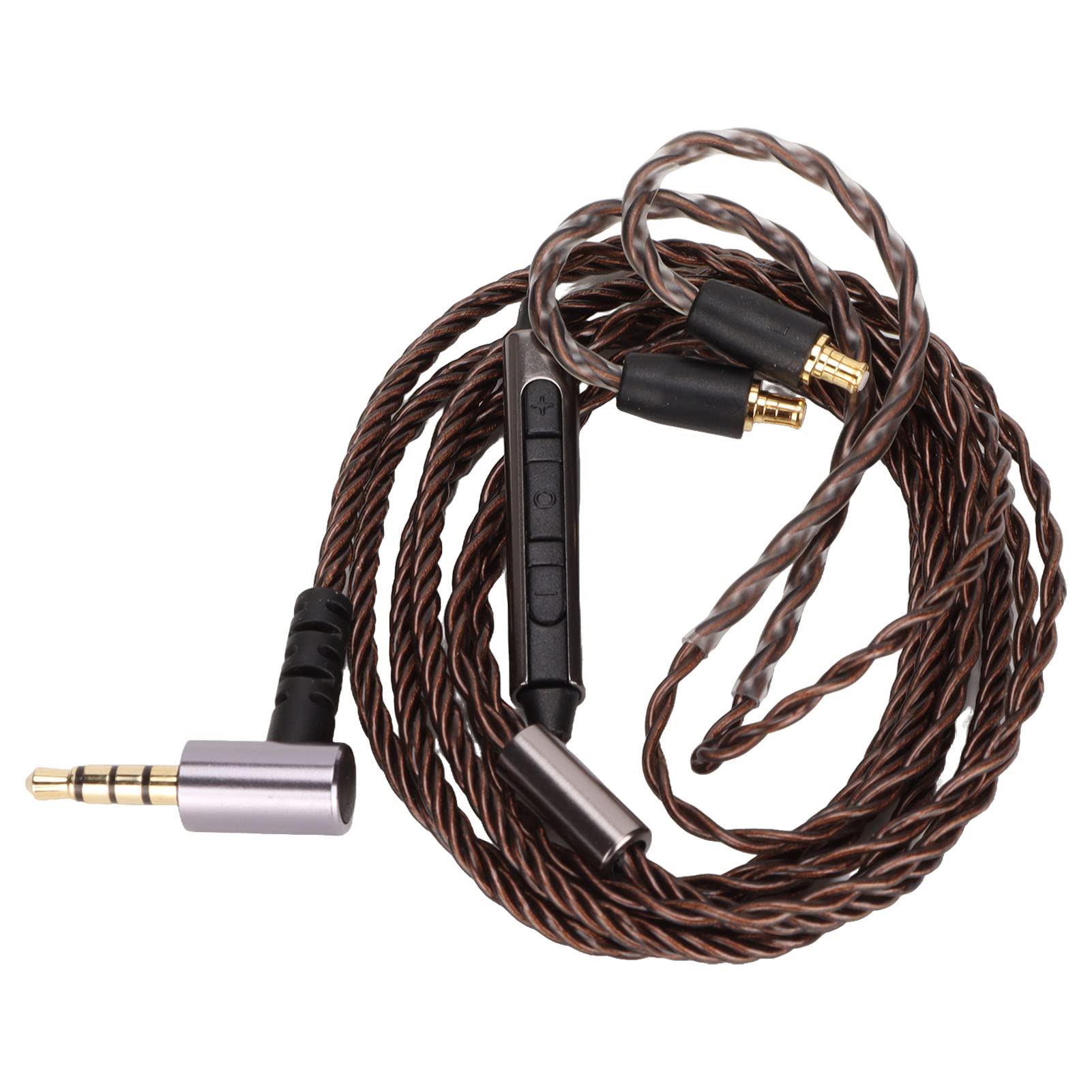 VBESTLIFE Headphone Cable Headphone Upgrade Cable 3.5mm/A2DC Plug Earphone Replacement Cord with Mic Wire Control for CKS1100 E40 E50 E70 LS200
