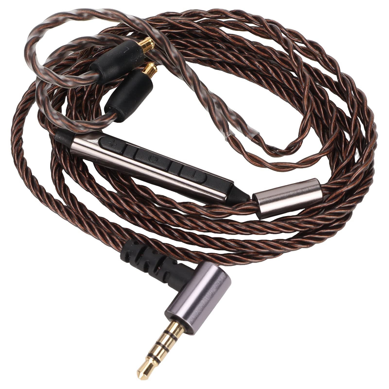 VBESTLIFE Headphone Cable Headphone Upgrade Cable 3.5mm/A2DC Plug Earphone Replacement Cord with Mic Wire Control for CKS1100 E40 E50 E70 LS200