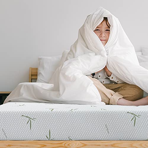 FONTOI Queen Size Mattress in a Box, 10 inch Bed Mattresses Made in USA with Breathable Bamboo Cover, Cooling Gel Green Tea Memory Foam, Medium Firm (10IN-MDR-Queen)