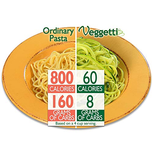 Veggetti Spiral Vegetable Slicer, Makes Veggie Pasta