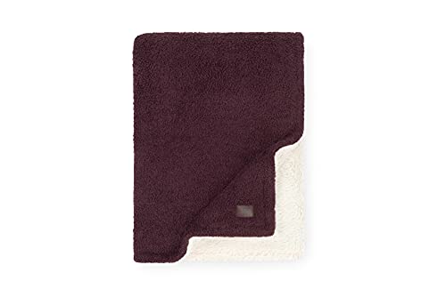 UGG Ana Knit Throw Blanket - Plush Oversized Reversible Accent Blanket - 50" x 70" - Port