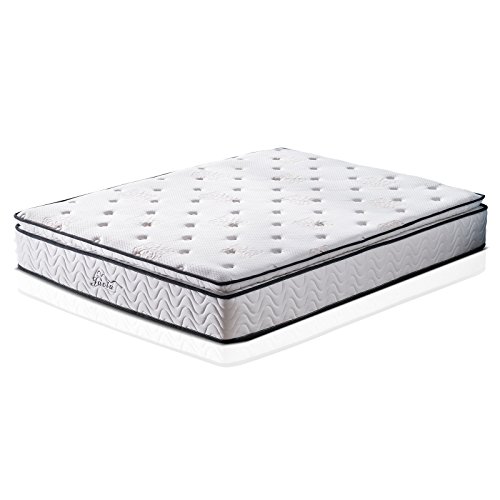 Jacia House Short Queen Mattress 11.4 Inches Pillow Top Pocket Spring Hybrid Mattress, Memory Foam Innerspring Firm Mattress -Bed in a Bag
