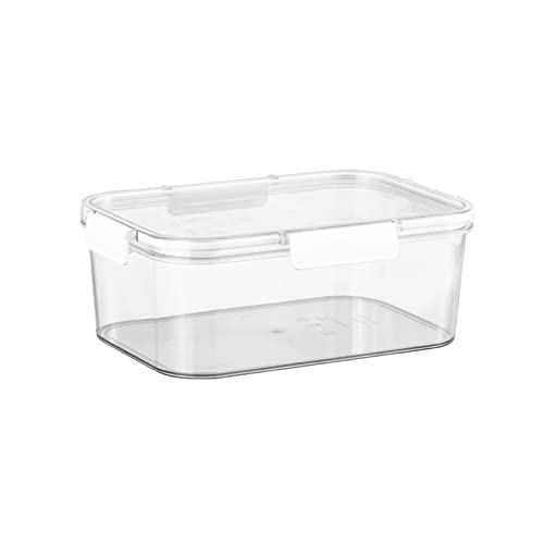 2 pack Transparent with lid food preservation box Household refrigerator freezer sealed box Vegetable and fruit classification plastic storage box