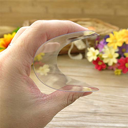5PCS Flexible Transparent Plastic Cake Scraper Smoother for Bread Pastry Chef Bakery Cake Decorating Supplies
