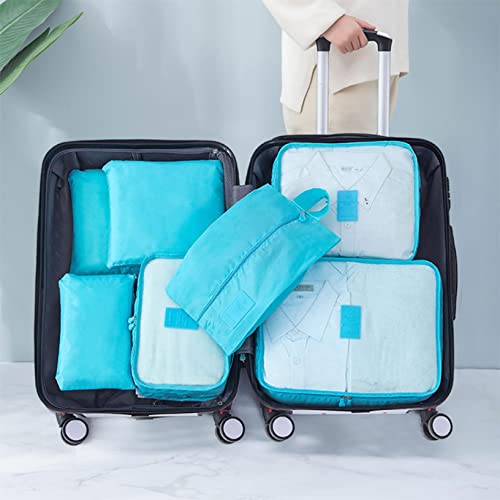 7PCS Storage Bag For Moving,Travel Packaging Bag,Large Moving Bags,Organizer Bags for Travel,Travel,Christmas Decoration,Packaging Supplies,Organizer's Handbag,Reusable And Sustainable Use (C)