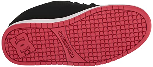 DC Shoes Men's Court Graffik Casual Low Top Skate Shoe Sneaker, Black/Grey/RED, 11