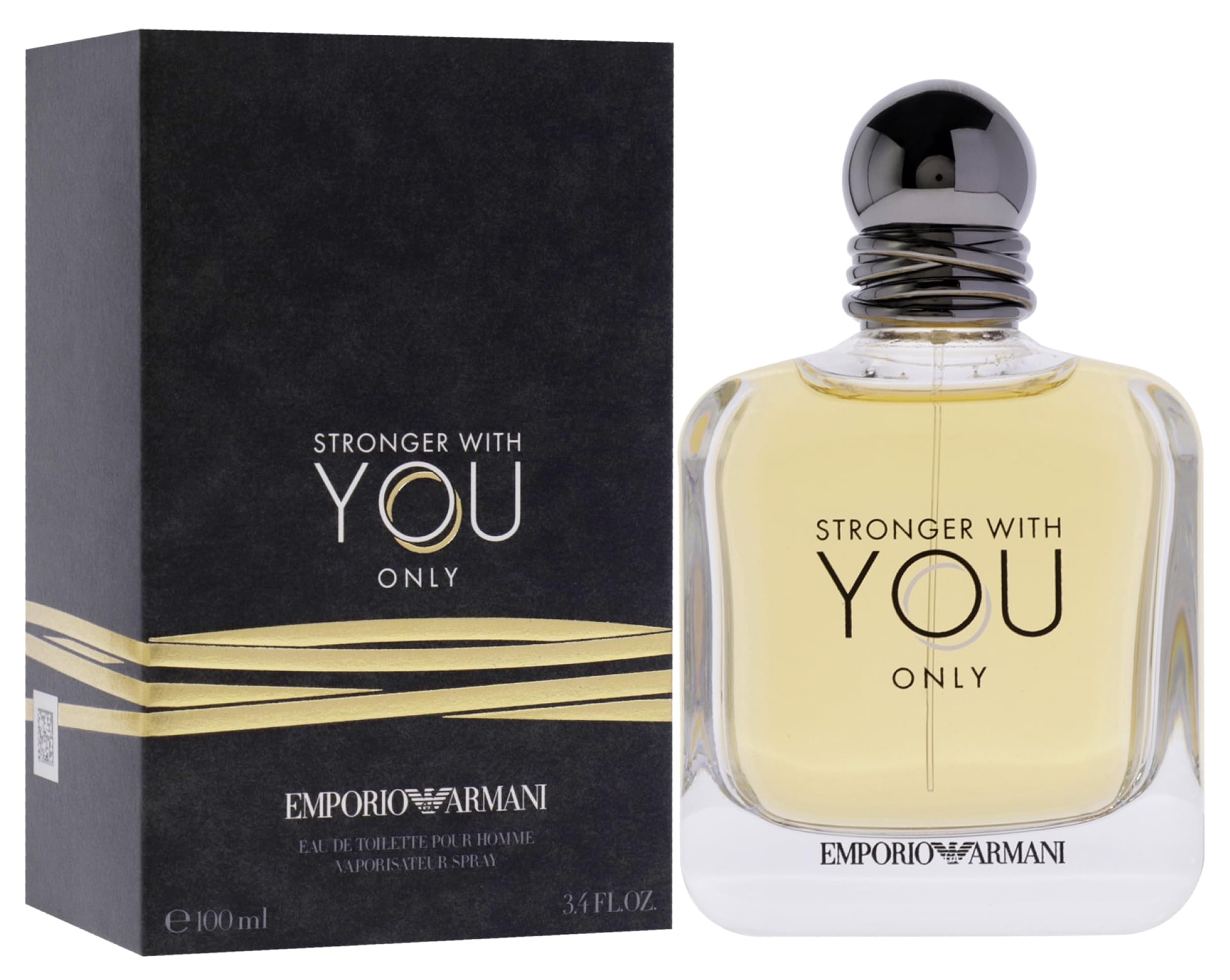 Armani Emporio Armani Stronger with You Only Eau De Toilette Spray For Men, 3.4 Ounce