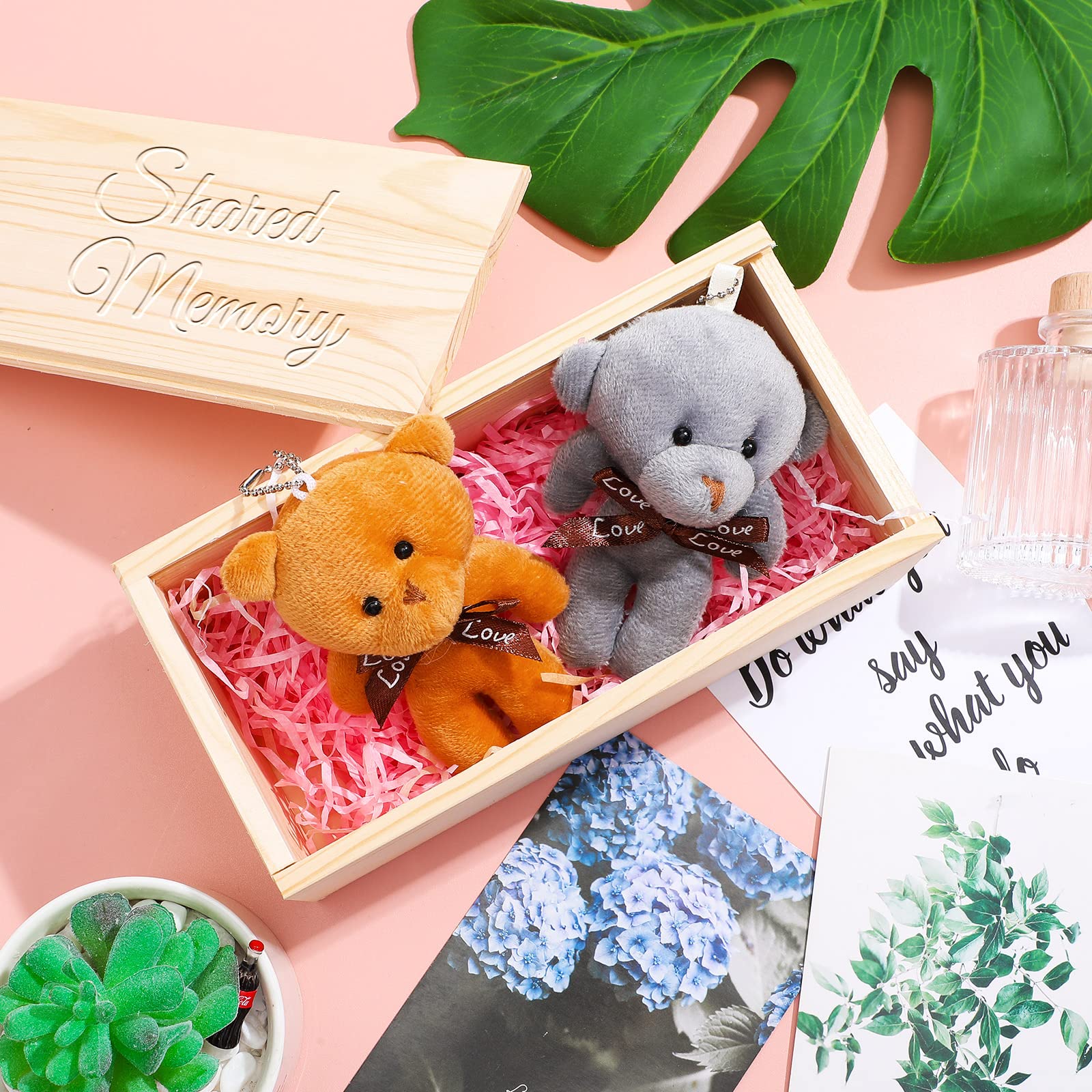 3 Pieces 7.87 x 3.94 x 3.15 Inch Unfinished Wood Box with Sliding Lid, Small Wooden Storage Crates Container Empty Gift Boxes Pencil Box for Crafts Project Hobby Wood