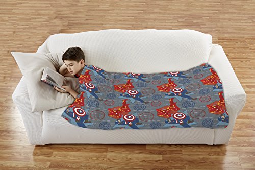 Marvel Captain America Civil War All-In-One Blanket & Sheet Reversible 60" X 80" Comfy Cover