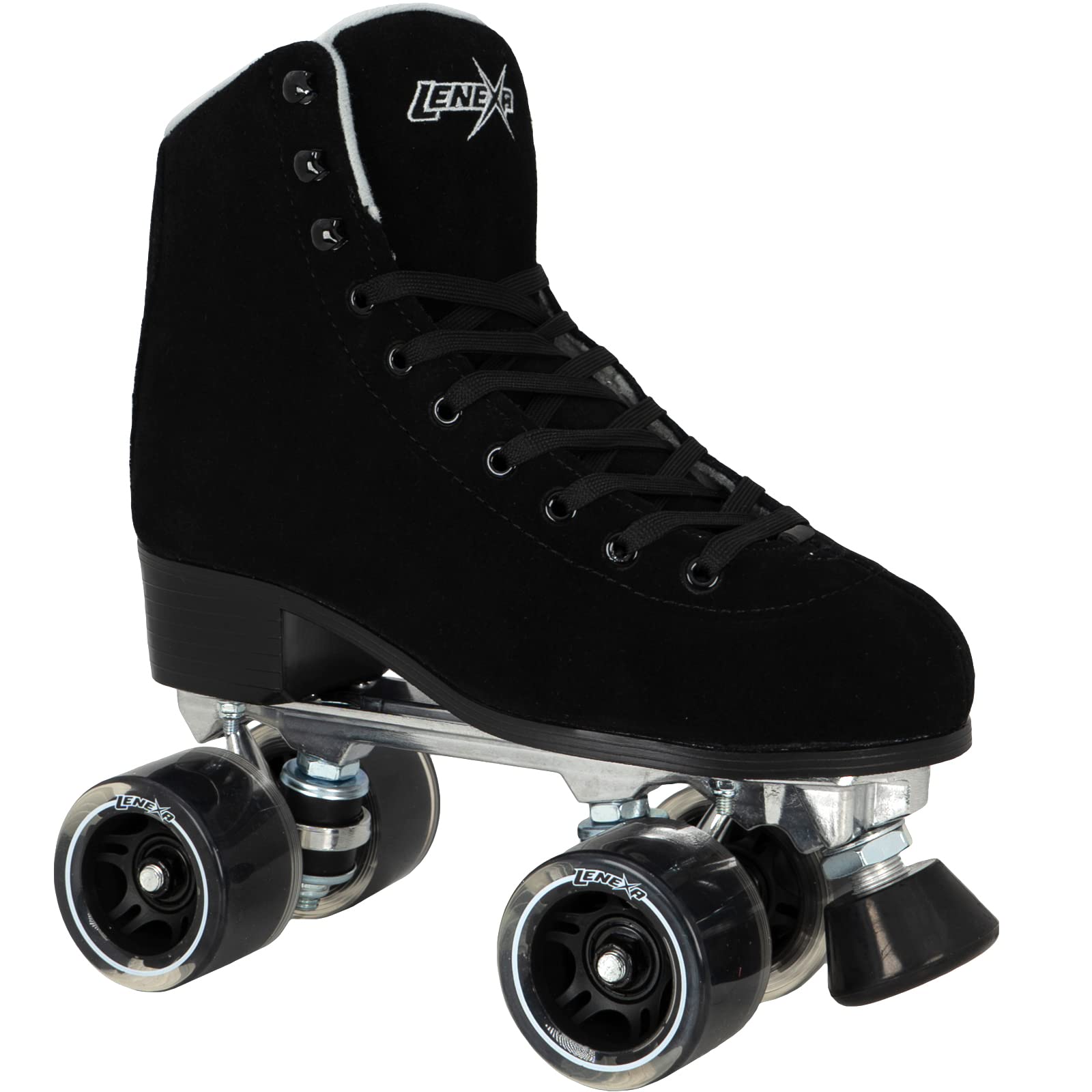 Lenexa Shadow Quad Rink Roller Skates for Indoor/Outdoor | Stylish and Comfortable Quad Skates for Women, Men, Boys and Girls - Unisex | Men's 11, Ladies' 12