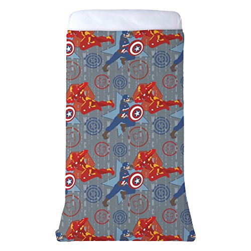 Marvel Captain America Civil War All-In-One Blanket & Sheet Reversible 60" X 80" Comfy Cover
