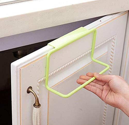4 PCS Towel Rack Hanging Holder Organizer | Towel Bar Rack for Kitchen Bathroom | Over The Door Cabinet Cupboard Hanger