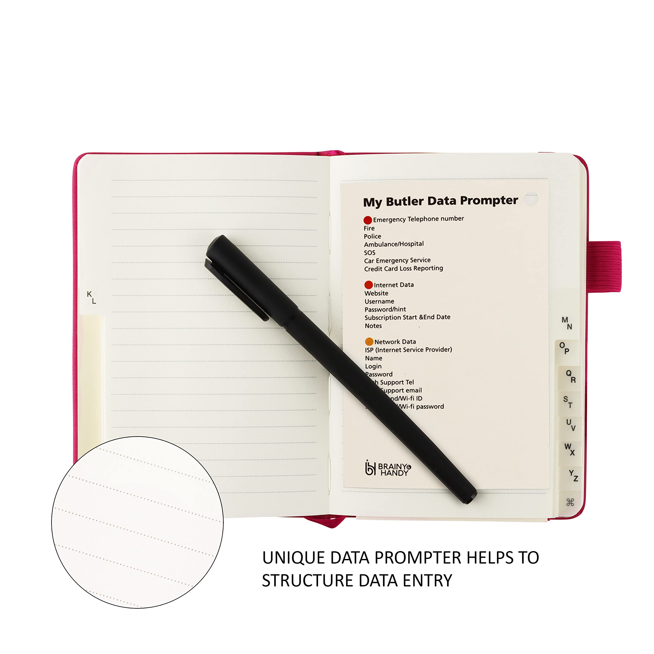 Best Address Book & Contact Log Notebook for Women Battling Brain Fog: Pocket-Sized (4x5.5 in) | Customizable Lined Pages, Alphabetical Tabs | For Contacts, Passwords, Ideas, and Worries | Stay on Top