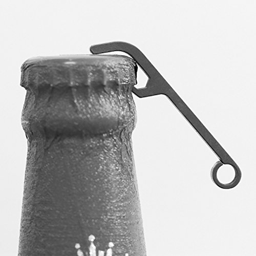 Xthel Titanium Keychain Beer Bottle Opener with Stainless Steel Key Rings(XKBO-901)