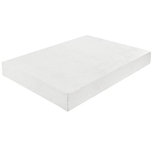 Olee Sleep 9" Cool I-Gel Multi Layered Memory Foam Mattress, Full, White