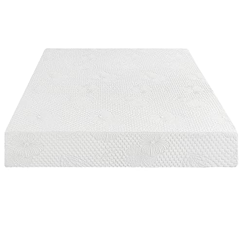 Olee Sleep 9" Cool I-Gel Multi Layered Memory Foam Mattress, Full, White