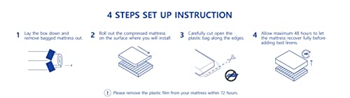 Olee Sleep 9" Cool I-Gel Multi Layered Memory Foam Mattress, Full, White