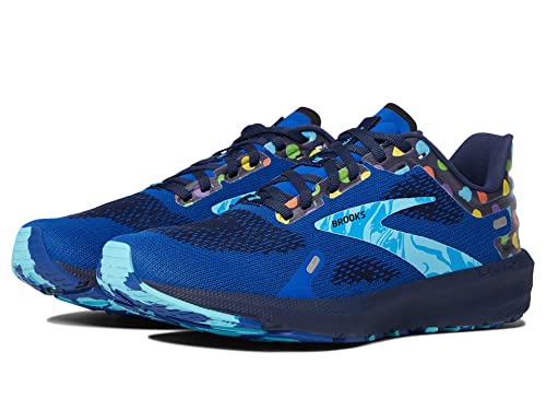 Brooks Women’s Launch 9 Neutral Running Shoe - Blue/Peacoat/Yellow - 8