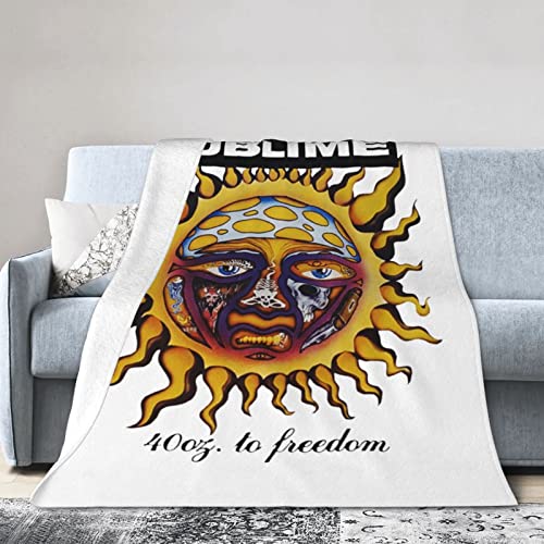 The Story of Sublimes Iconic Sun Logo Blankets Throw Blanket Bed Blanket Soft Decorative Blanket for Sofa Living Room