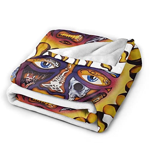 The Story of Sublimes Iconic Sun Logo Blankets Throw Blanket Bed Blanket Soft Decorative Blanket for Sofa Living Room
