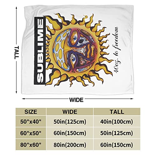 The Story of Sublimes Iconic Sun Logo Blankets Throw Blanket Bed Blanket Soft Decorative Blanket for Sofa Living Room