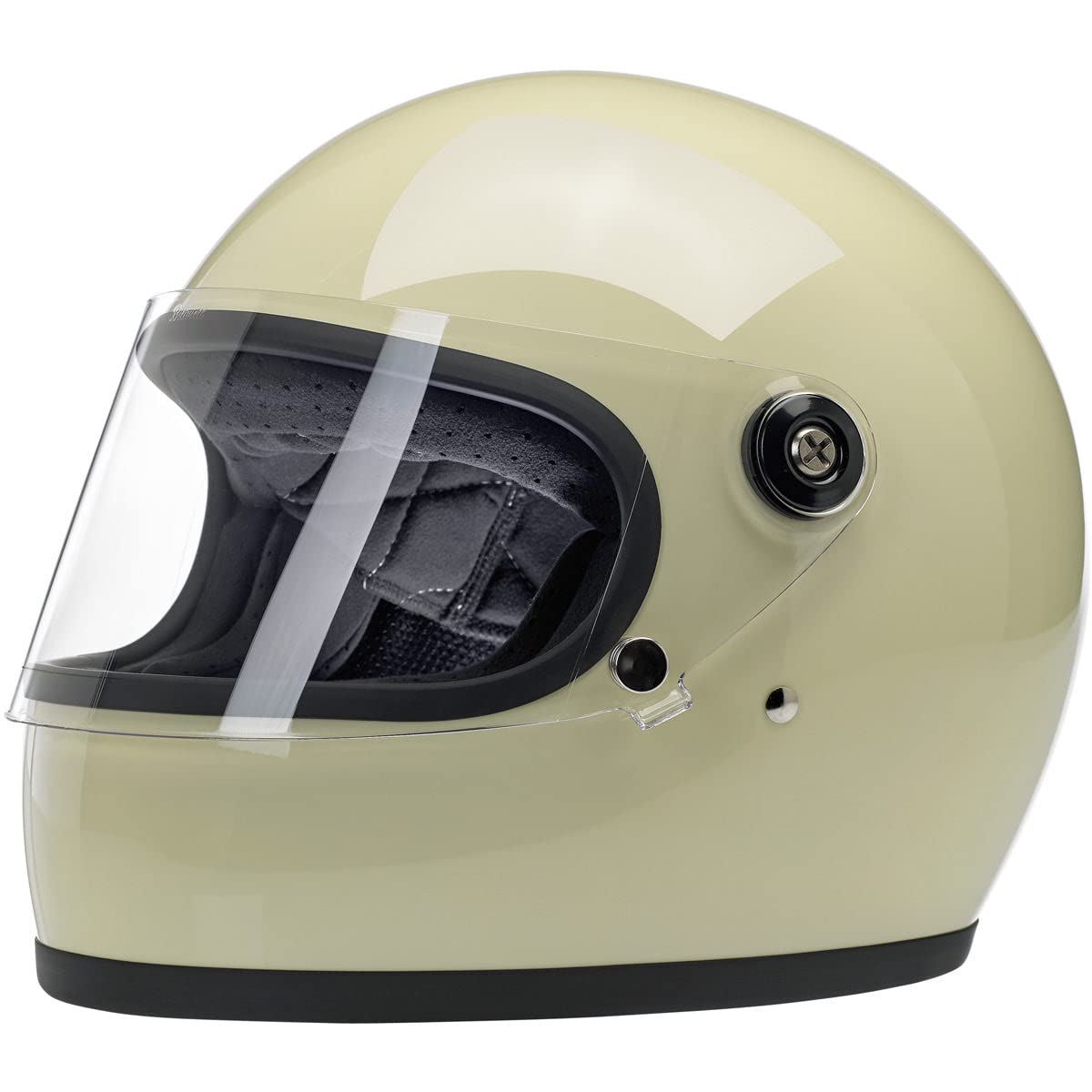 Biltwell Closeout Gringo S ECE R22.05 Motorcycle Helmet Gloss Vintage White XX-Large