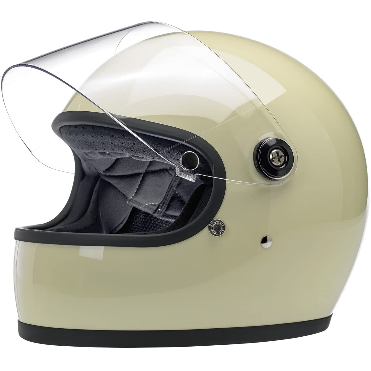 Biltwell Closeout Gringo S ECE R22.05 Motorcycle Helmet Gloss Vintage White XX-Large