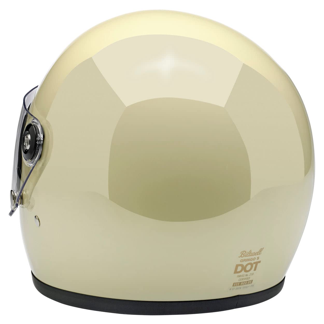 Biltwell Closeout Gringo S ECE R22.05 Motorcycle Helmet Gloss Vintage White XX-Large