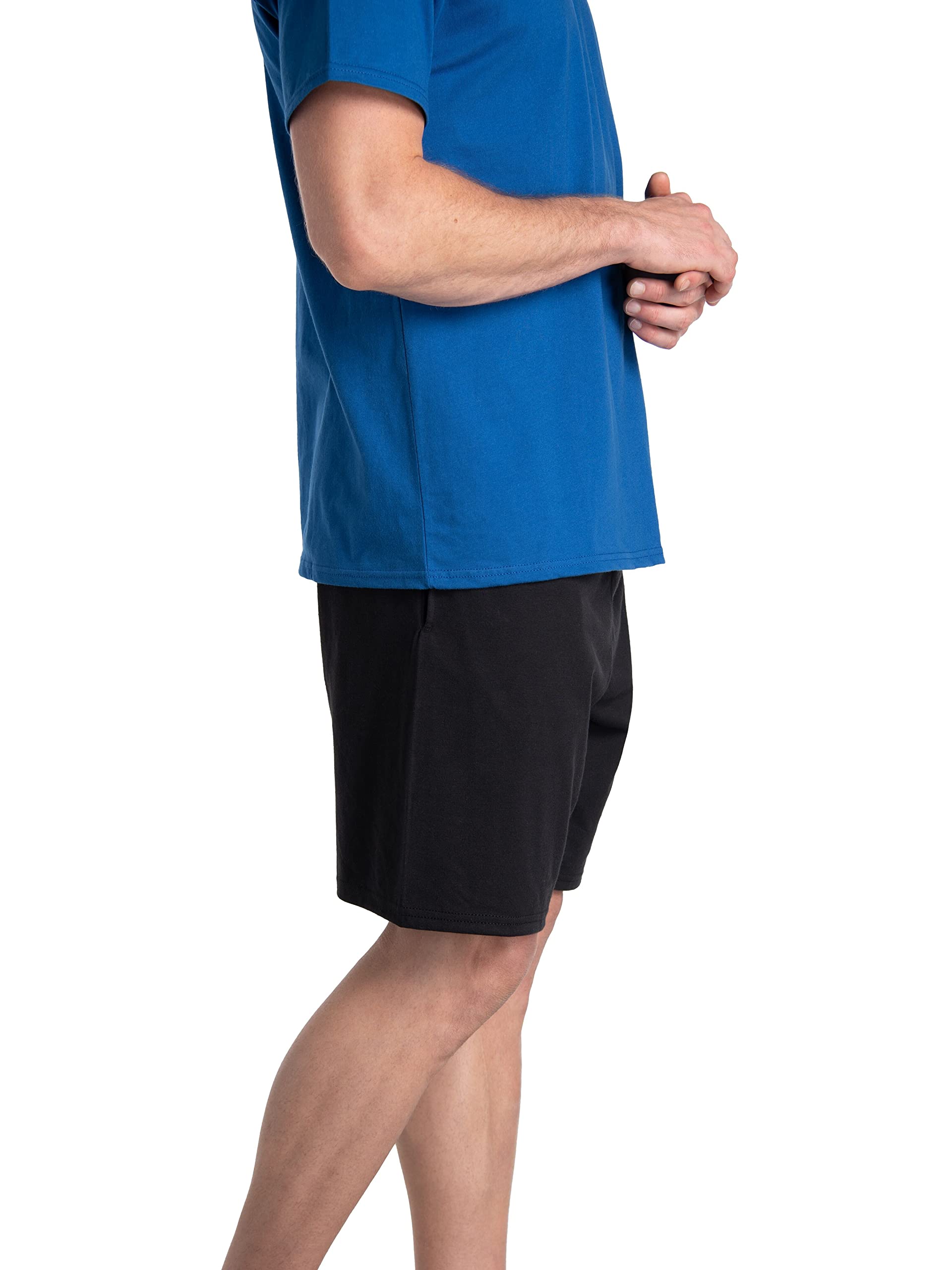 Fruit of the Loom Men's Eversoft Cotton Shorts with Pockets (S-4xl), 2 Pack-Black