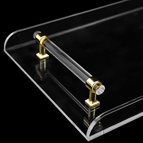 AKaSping 31" Bathtub Rack Clear Bathtub Tray Caddy Tub Shelf Spa Board with Handles Waterproof Bathroom Bathtub Table for Phone Candles Food Wine Glass