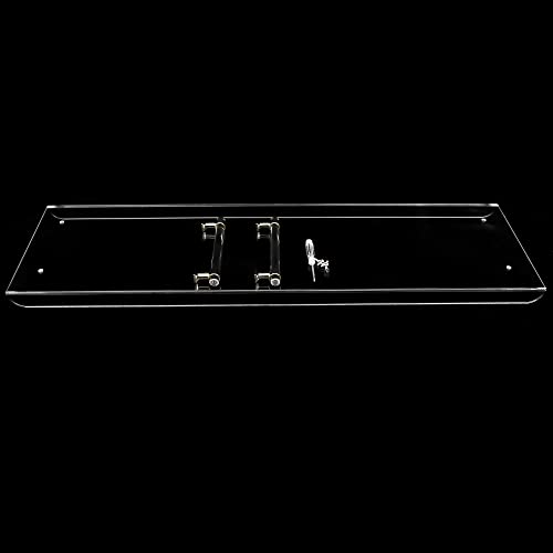 AKaSping 31" Bathtub Rack Clear Bathtub Tray Caddy Tub Shelf Spa Board with Handles Waterproof Bathroom Bathtub Table for Phone Candles Food Wine Glass