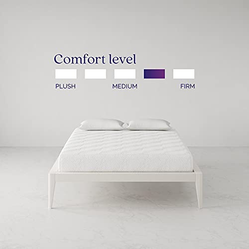 Signature Sleep Italian Made Memoir 8" Charcoal Memory Foam Mattress, Medium-Firm Support, Bed-in-a-Box, Queen