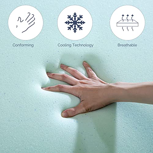 IULULU 10 Inch Full Size Memory Foam Mattress, Mattresses in a Box, Breathable Removable Quilted Cover, Medium Feeling, White