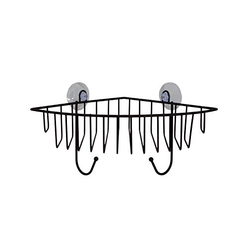 Corner Shower Caddie With Suction Cups Bath Bathroom Corner Shelf Rack Bronze Finish