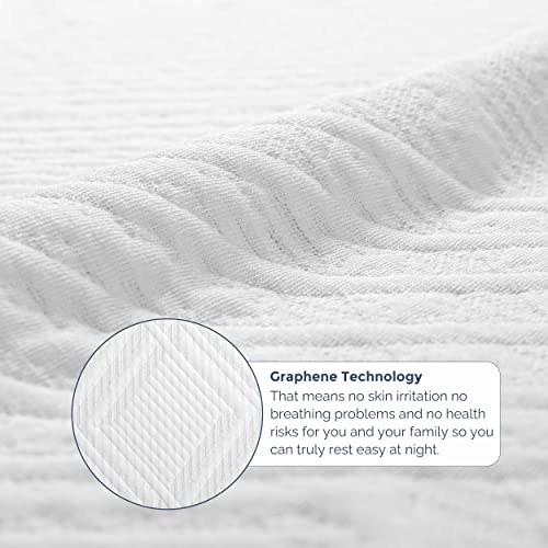 IULULU 10 Inch Full Size Memory Foam Mattress, Mattresses in a Box, Breathable Removable Quilted Cover, Medium Feeling, White