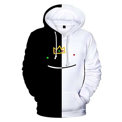 Ranboo Hoodie Dream Team SMP Merch Children Long Sleeve Girls Boys Sweatshirt Game Anchor Kids Clothes (JY00217A01,150)
