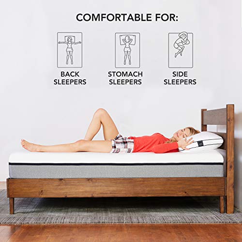 Lull Mattress, 3 Layers of Premium Memory Foam Provide Comfort and Therapeutic Support, 100 Night Trial and 10-Year Warranty