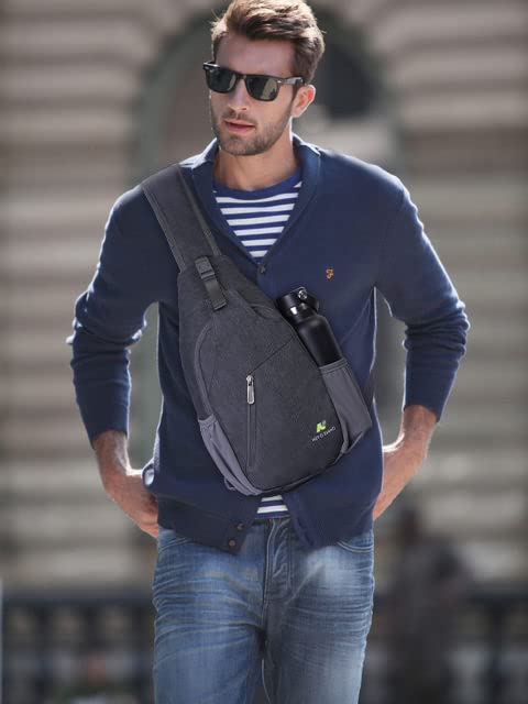 N NEVO RHINO Crossbody Sling Backpack Cross Body Bags for Women Small Sling Chest Bag Shoulder Backpack Travel Hiking Daypack