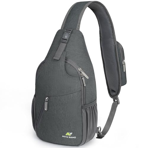 N NEVO RHINO Crossbody Sling Backpack Cross Body Bags for Women Small Sling Chest Bag Shoulder Backpack Travel Hiking Daypack
