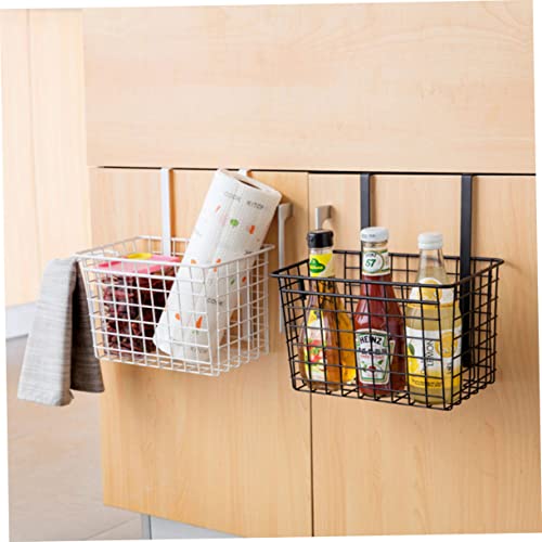 Zerodeko Hanging Storage Basket Hair Dryer Rack Storage Rack Hair Dryer Storage Rack Multi-functional Rack Hanging Storage Rack Hair Dryer Holder Shelf Multifunction White Bracket
