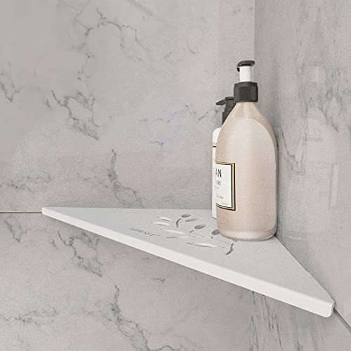ADWSET Shower Shelf, Shower Corner Shelf Bathroom Organizer for Inside Shower Storage&Kitchen Organization, No Drilling/Rustproof/Aluminum Bathroom Accessories