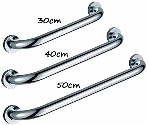 CRODY Grab Bars for Bathroom, Brass Bathroom Grab Bar Support Handle, Shower Handicap Safety Handrail, Mirror Surface Anti-Slip Assist Straight Railing, Elderly Toilet Balance Grip, Towel Rack Toilet