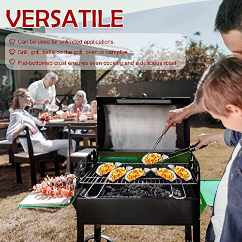 Set of 24 Stainless Steel Grillable Oyster Shells Reusable Clam Shells for Baked Grilled Oyster Shells for Cooking Silver Oyster Grilling Shells Kitchen Metal Oyster Dish for Seafood Clam Scallop