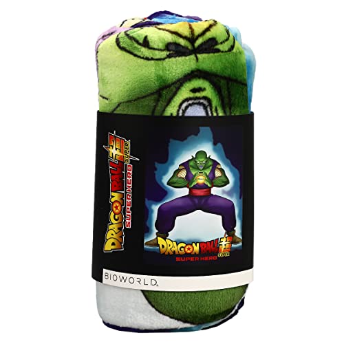 Bioworld Dragon Ball Super Hero Piccolo Digital Print Twin Size Throw Blanket