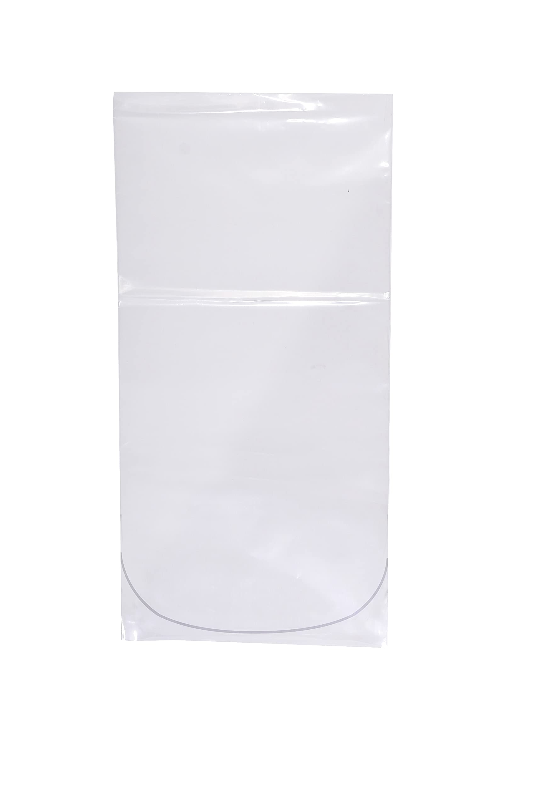 ALFA FISHERY BAGS Round Corners Bottom Leak Proof Clear Plastic Fish Bags Size 10 Inches for Marine & Tropical Fish Transport 2 mil. (10" x 24" / 100 Pack)