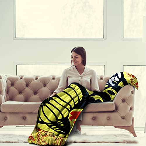Bazillion Dreams Cobra Kai Fleece Fleece Softest Comfy Throw Blanket for Adults & Kids| Measures 60 x 45 Inches