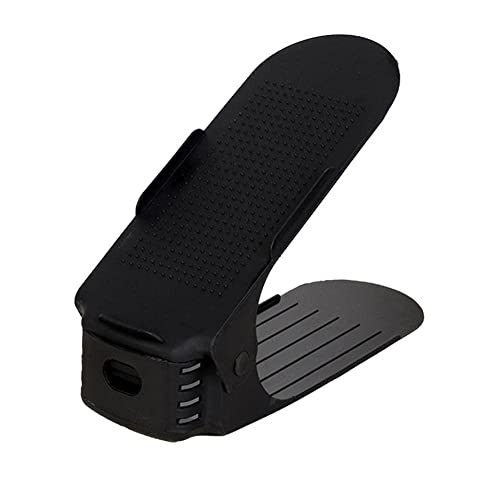 WAITLOVER Adjustable Shoe Stacker 1 Pcs Shoe Slots Organizer Shoe Slots Space Saver Double Rack Adjustable Shoe Durable Deck Shoe