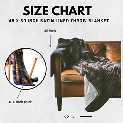 Bazillion Dreams Cobra Kai Fleece Fleece Softest Comfy Throw Blanket for Adults & Kids| Measures 60 x 45 Inches